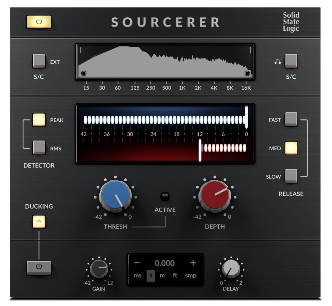 SSL Sourcerer, un plugin para reducir el ruido de fondo y el "bleed" en grabaciones y directo ...